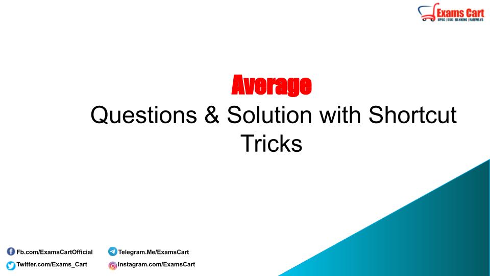 1000+ Average PDF Questions & Solution with Shortcut Tricks