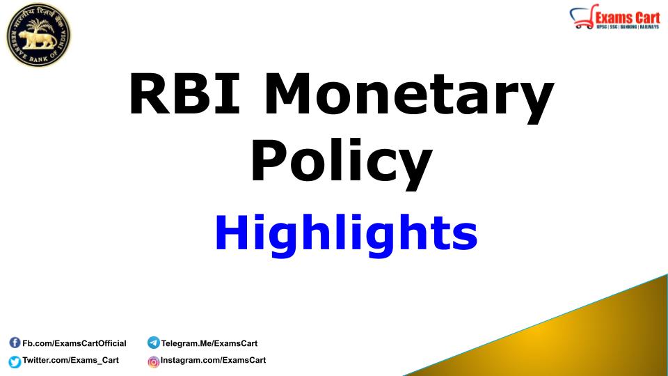 RBI Monetary Policy Highlights: All you need to know (Top 10 Points)